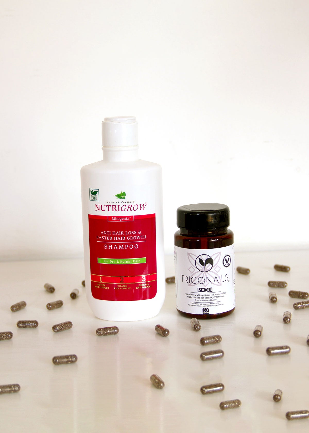 Pack Anticaída 360° Nutrigrow Completo + Triconails Maqui – Biolife